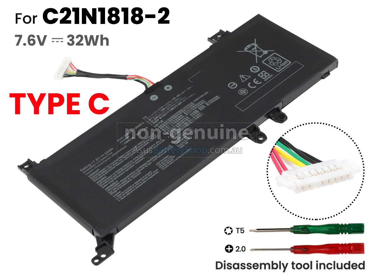 Asus C21N1818-1 Battery Replacement | AsusBatteryShop.com.au